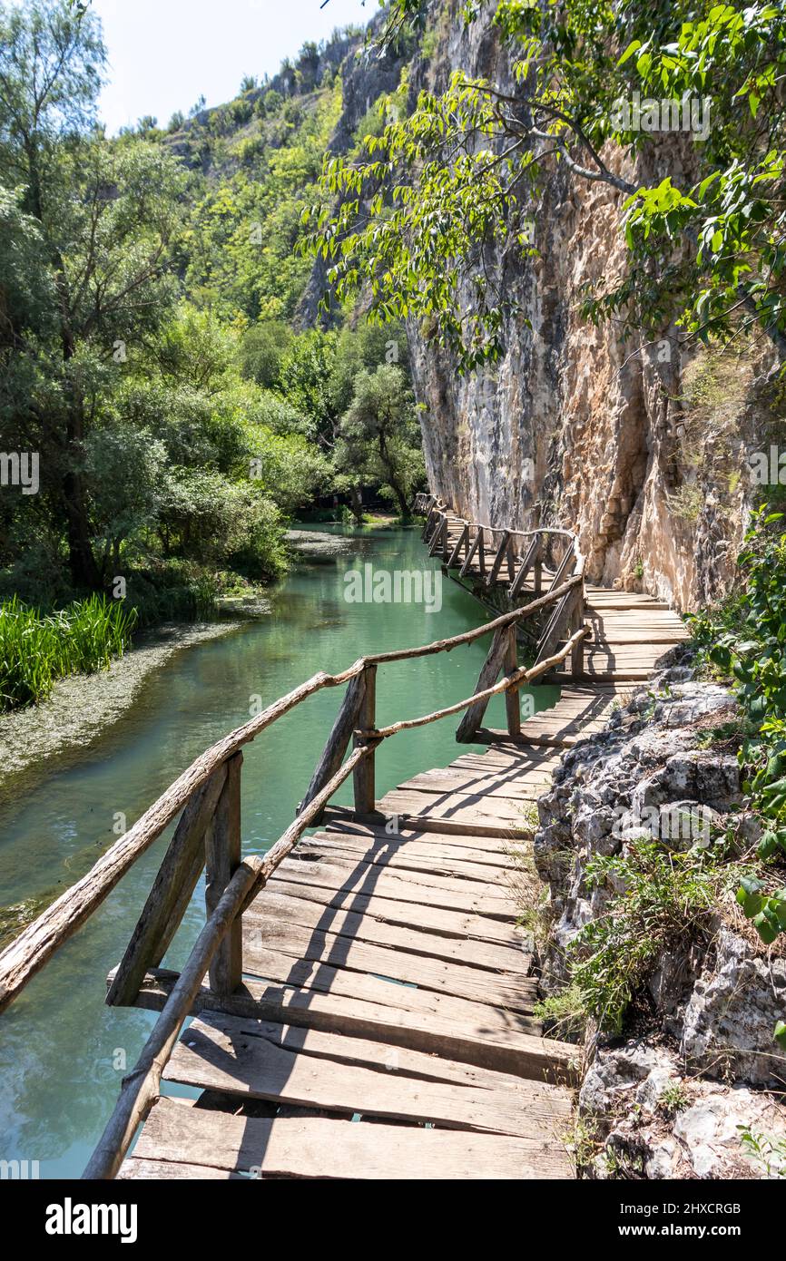 Iskar Panega Geopark along the Gold Panega River, Bulgaria Stock Photo ...
