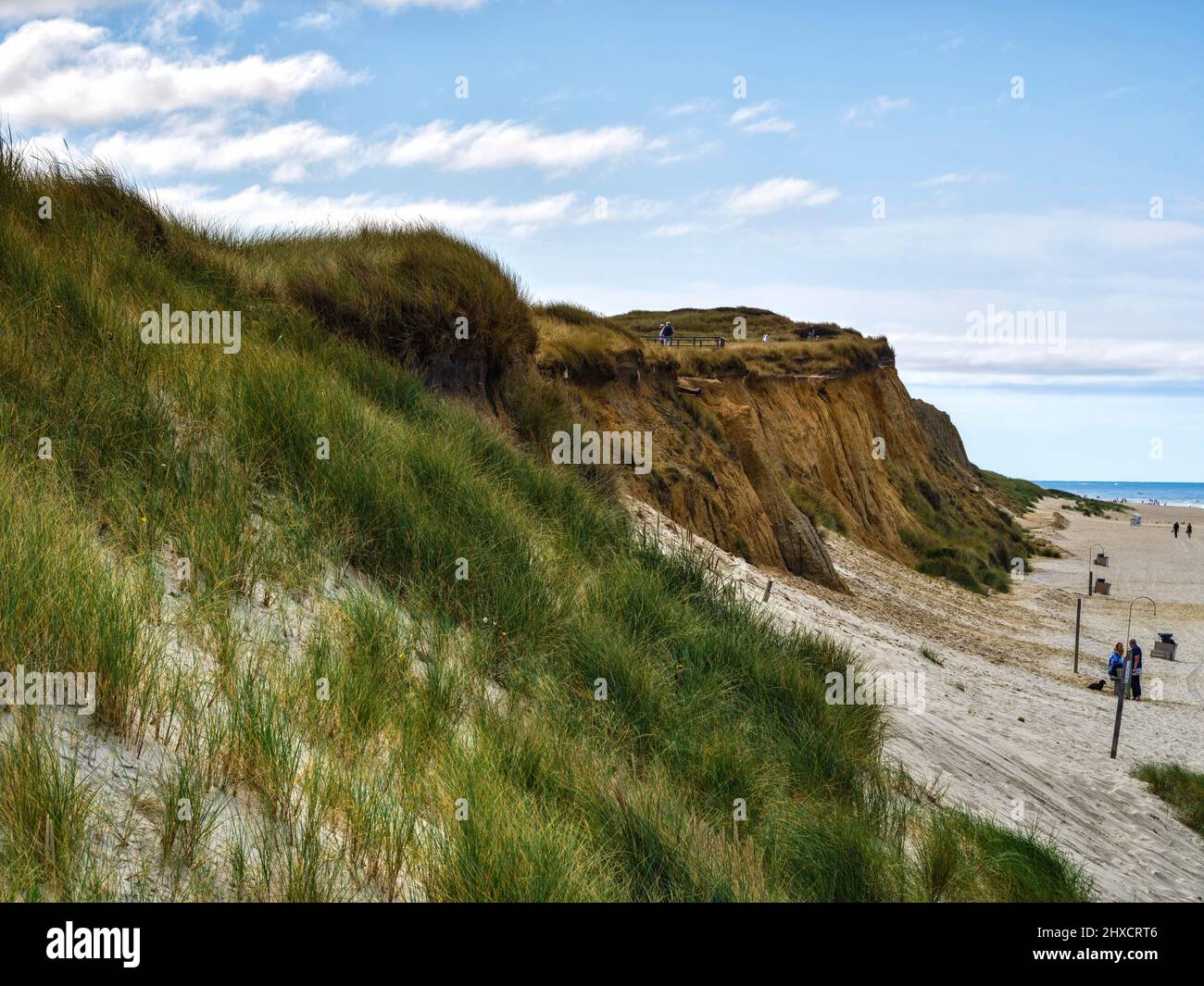 Sandy beach at the Red Cliff, Kampen on Sylt Stock Photo - Alamy
