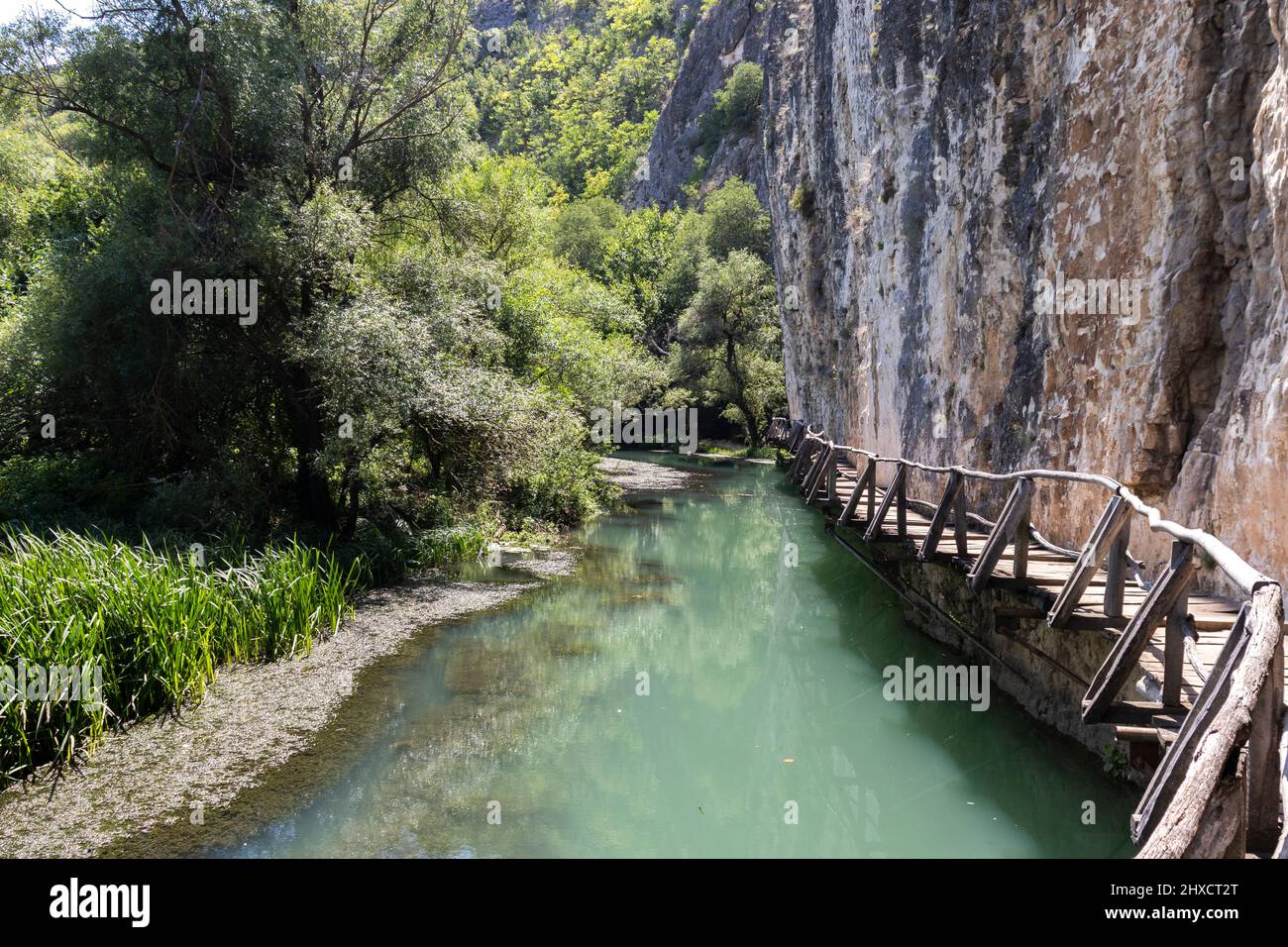 Iskar Panega Geopark along the Gold Panega River, Bulgaria Stock Photo ...