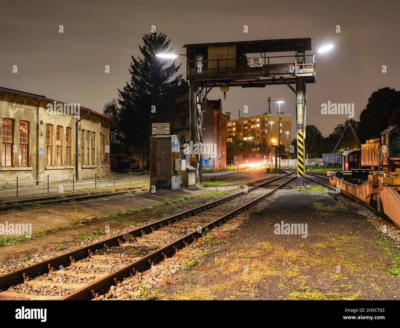 Railroad park, railroad museum in Augsburg Stock Photo - Alamy