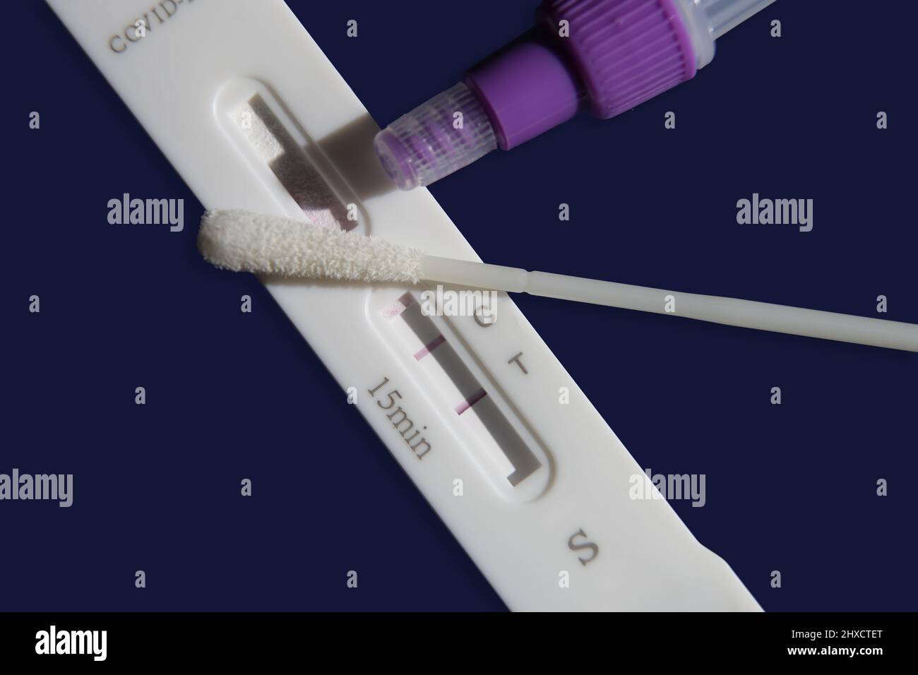 positive sars covid test Stock Photo - Alamy