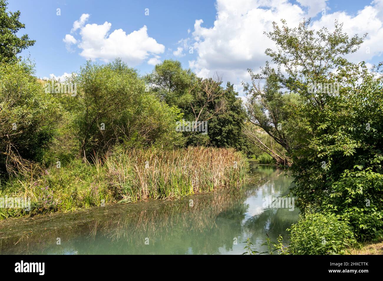Iskar Panega Geopark along the Gold Panega River, Bulgaria Stock Photo ...