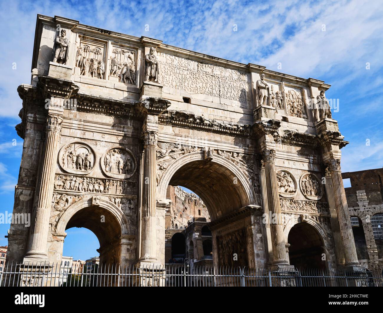 Arch of Constantine, Rome Stock Photo - Alamy