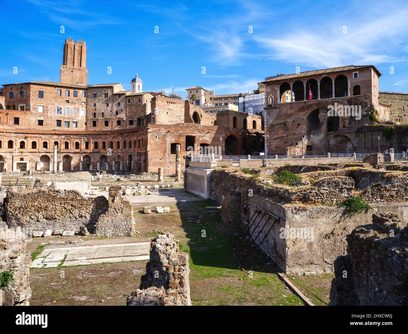 At the ancient imperial fora (Fori Imperiali), Rome Stock Photo - Alamy