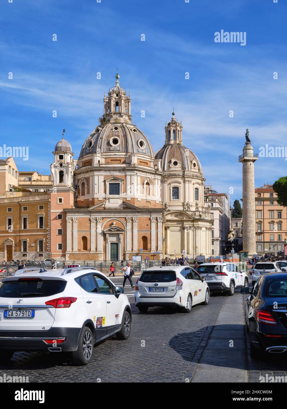 At the ancient imperial fora (Fori Imperiali), Rome Stock Photo - Alamy