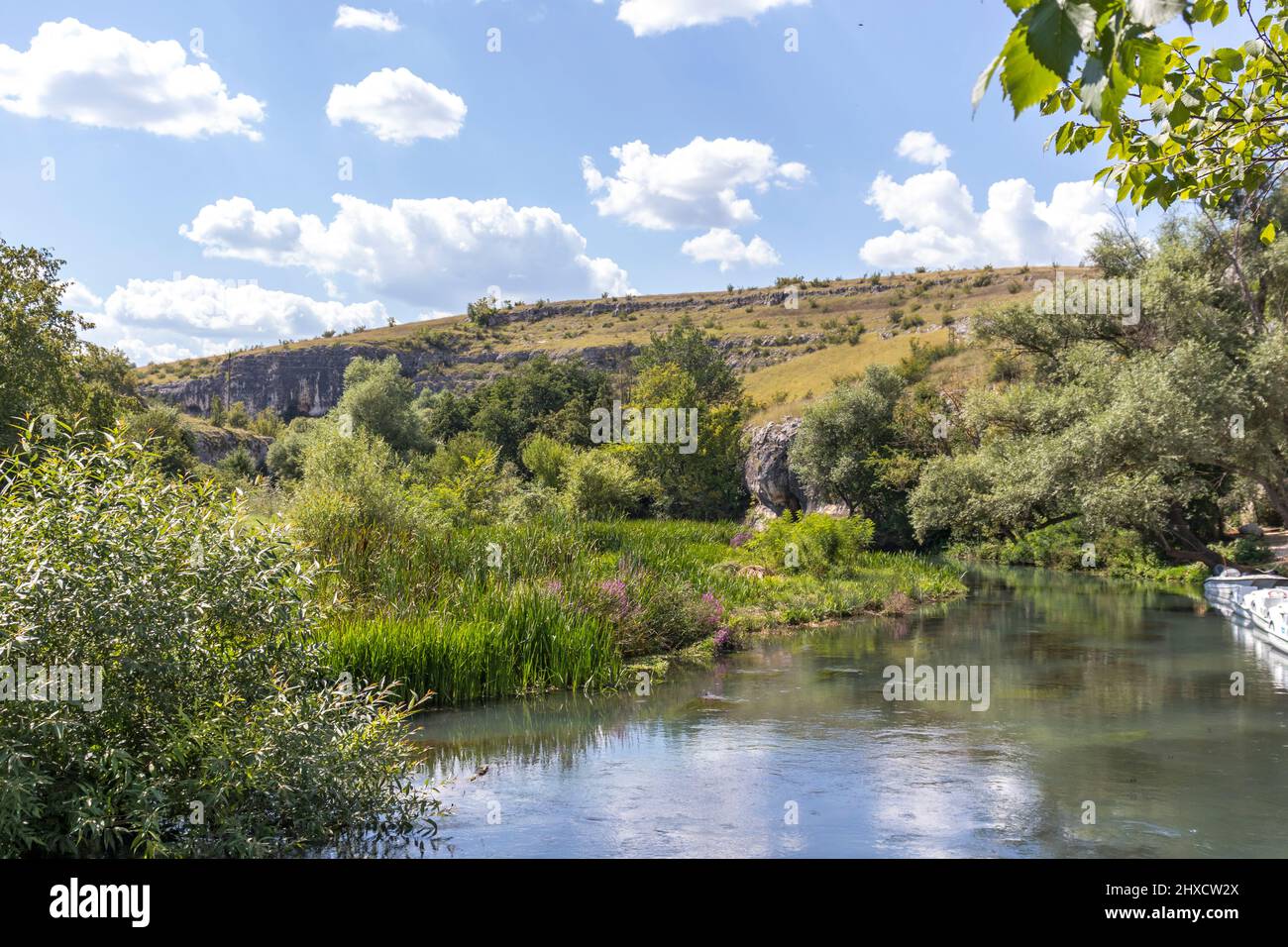 Iskar Panega Geopark along the Gold Panega River, Bulgaria Stock Photo ...