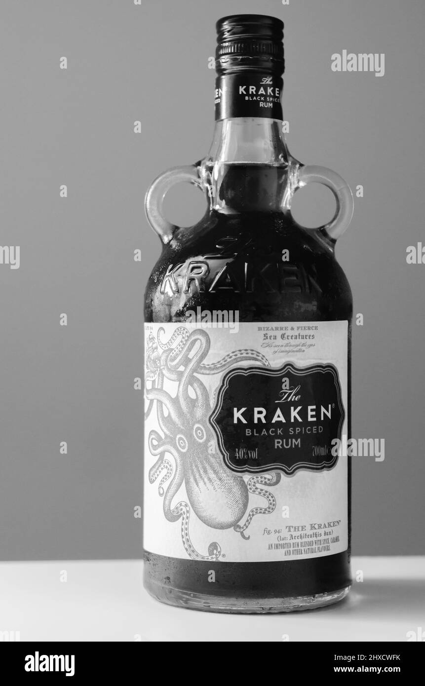 The kraken black spiced rum hi-res stock photography and images - Alamy