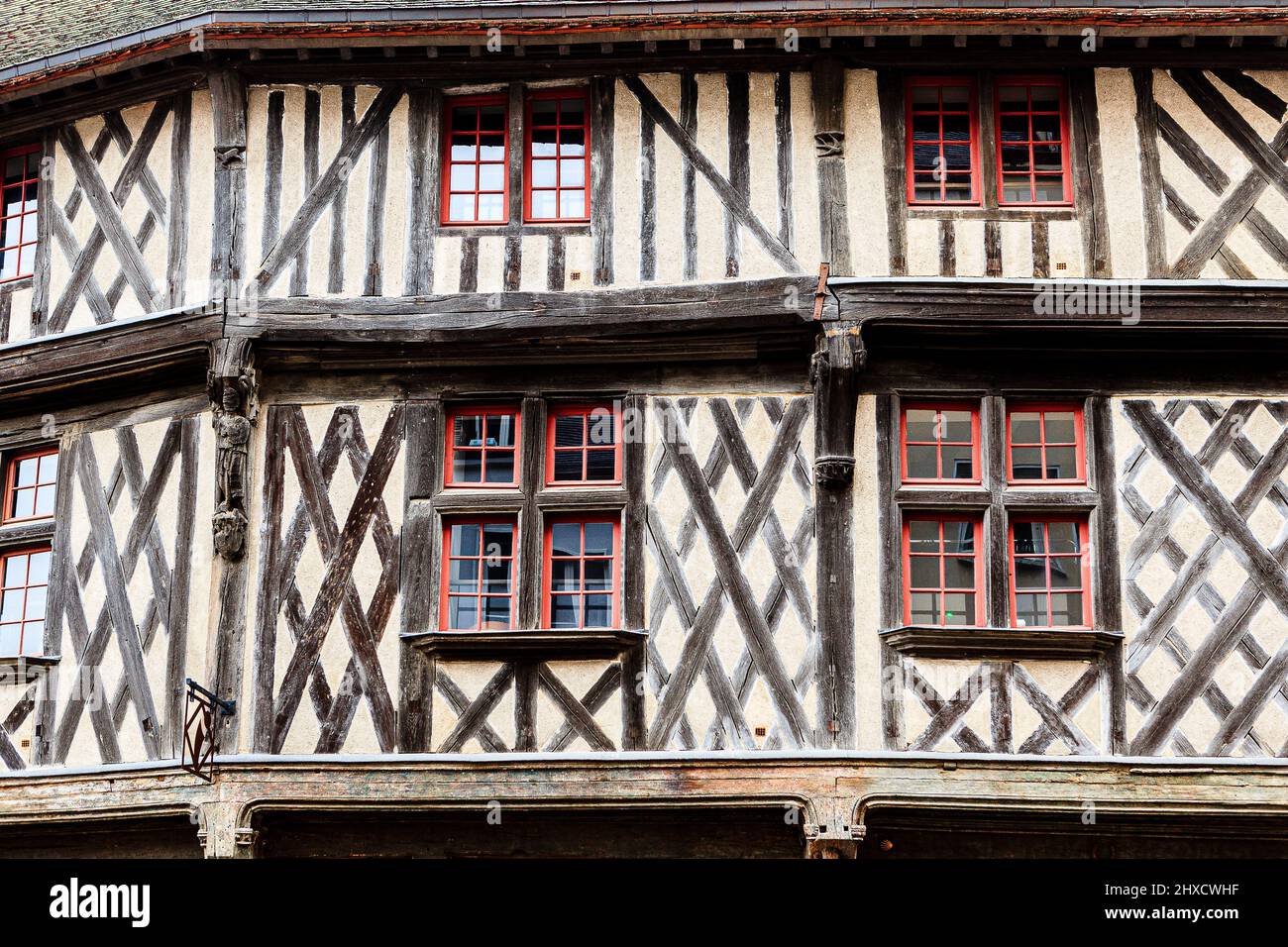 Historic architecture in Chartres, France Stock Photo - Alamy