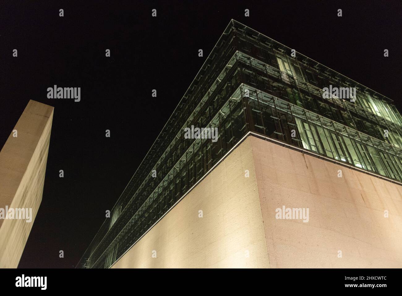 State Museum of Egyptian Art, outside, night, Munich Stock Photo - Alamy