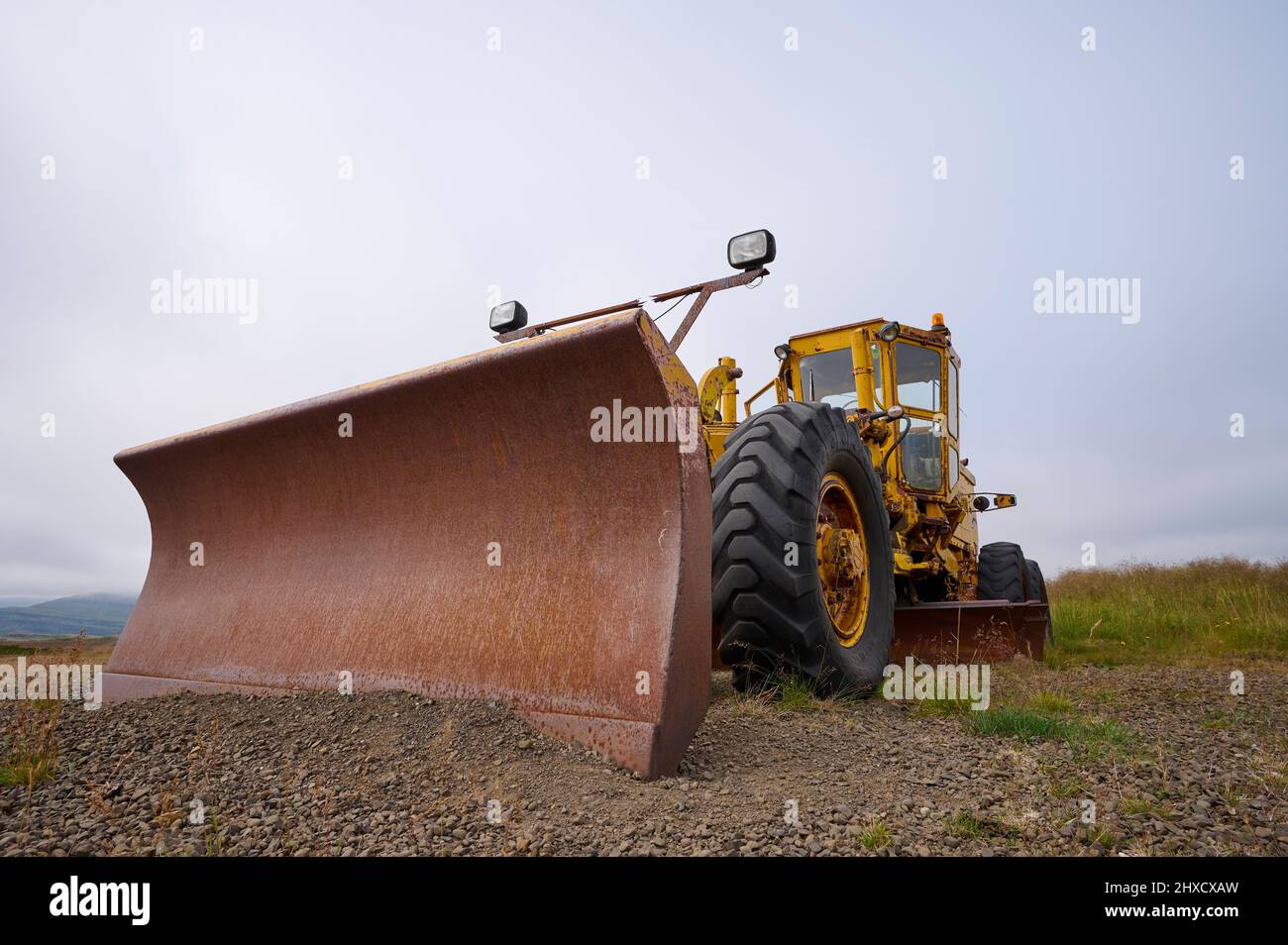 Old motor grader hi-res stock photography and images - Alamy