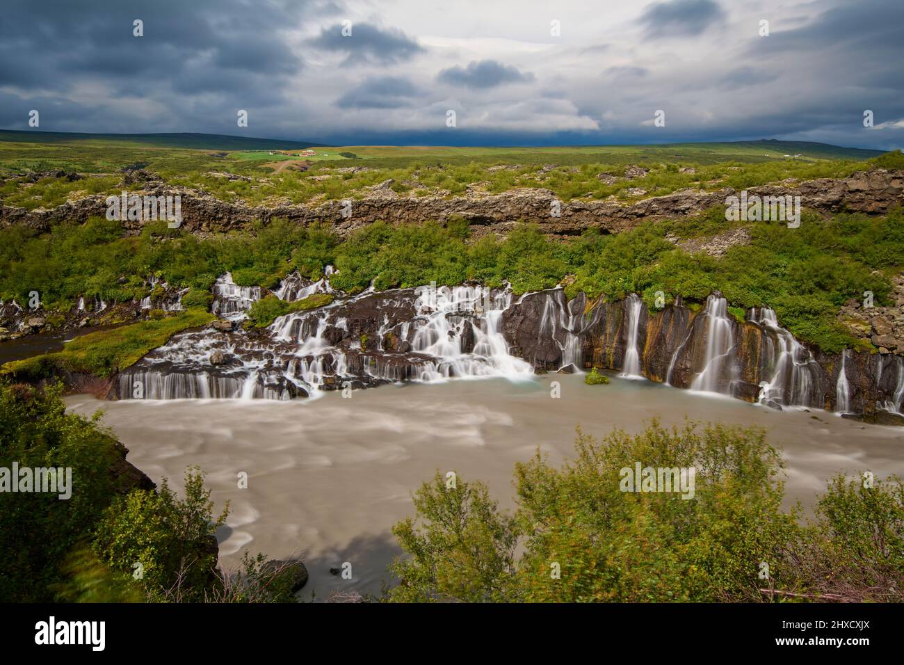 Borgarnes waterfall hi-res stock photography and images - Alamy