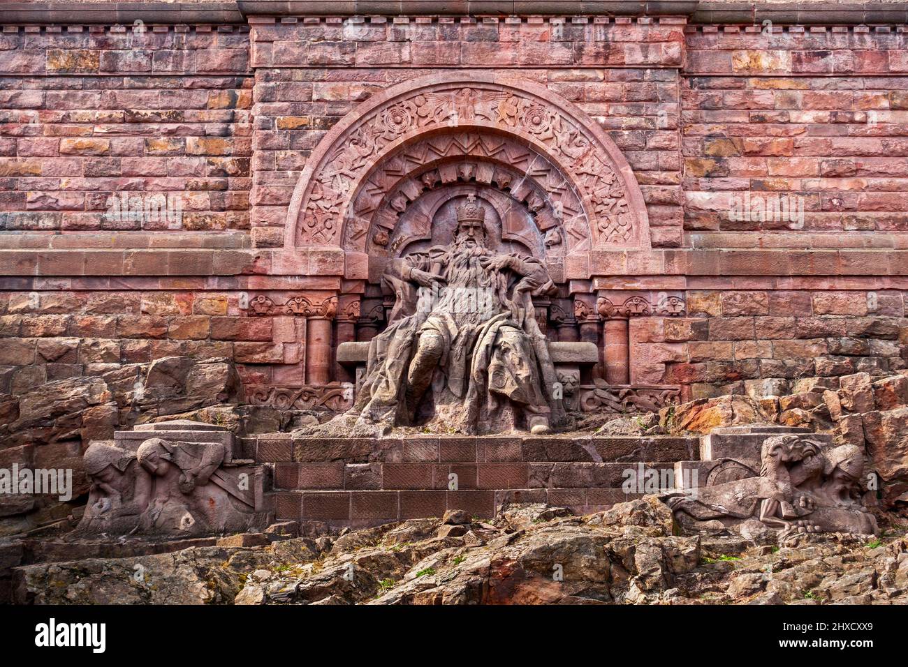Kyffhausen Imperial Castle, Kyffhausen Monument Stock Photo - Alamy