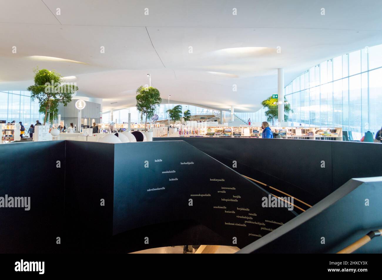 travel, floor, futuristic, kirjasto oodi, shelves, structure, window ...