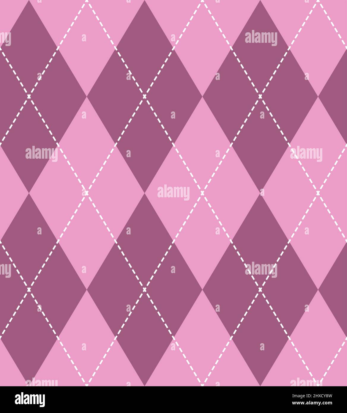 Traditional Purple Pink Rhombus Seamless Pattern Design Stock Vector ...