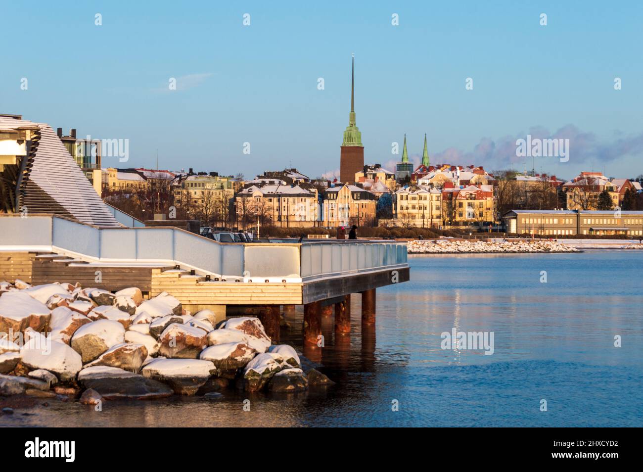 Helsinki, Finland waterfront from Töölö neighborhood Stock Photo - Alamy