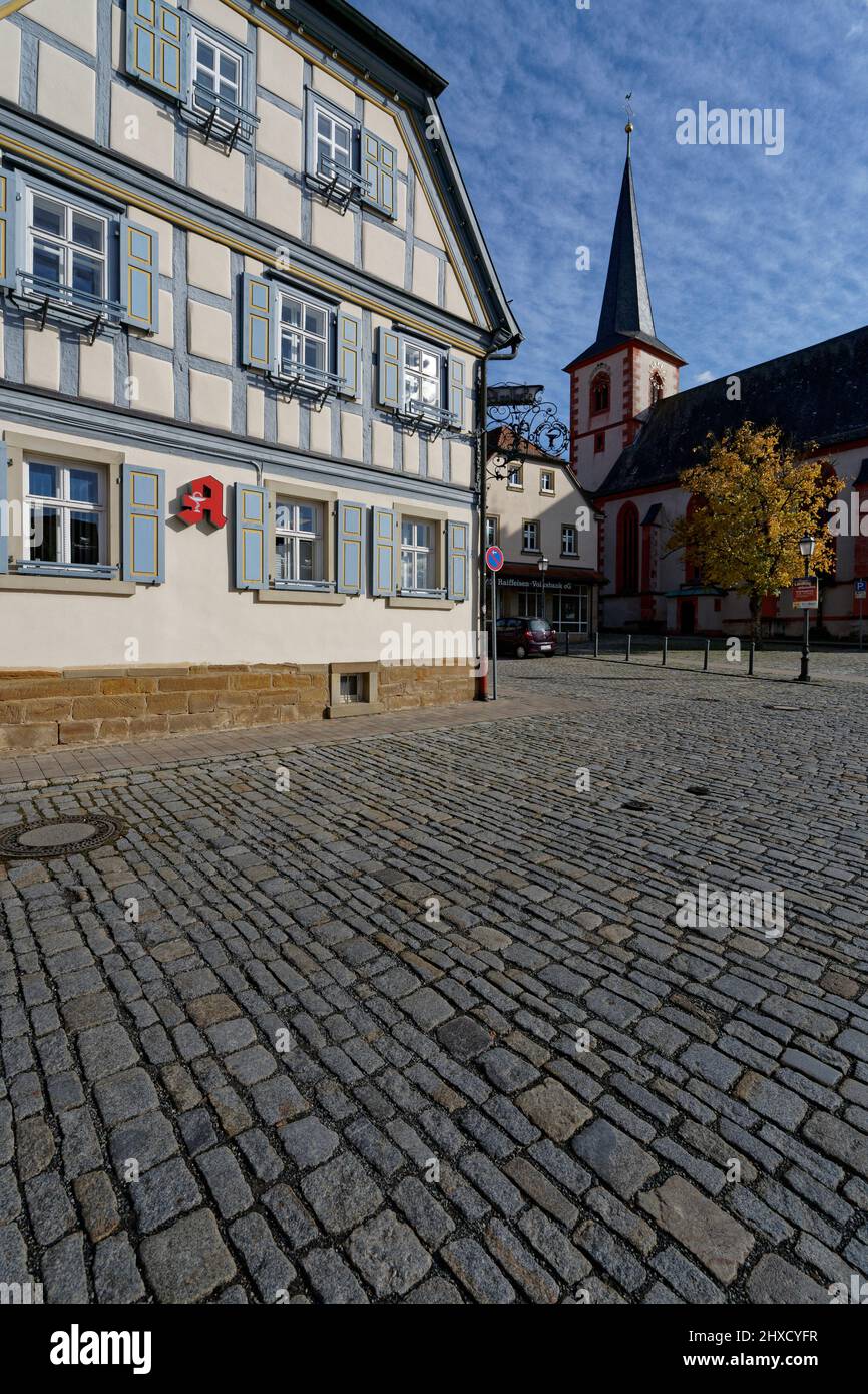 Old town of Hofheim in Lower Franconia, Haßfurt County, Haßberge Nature ...
