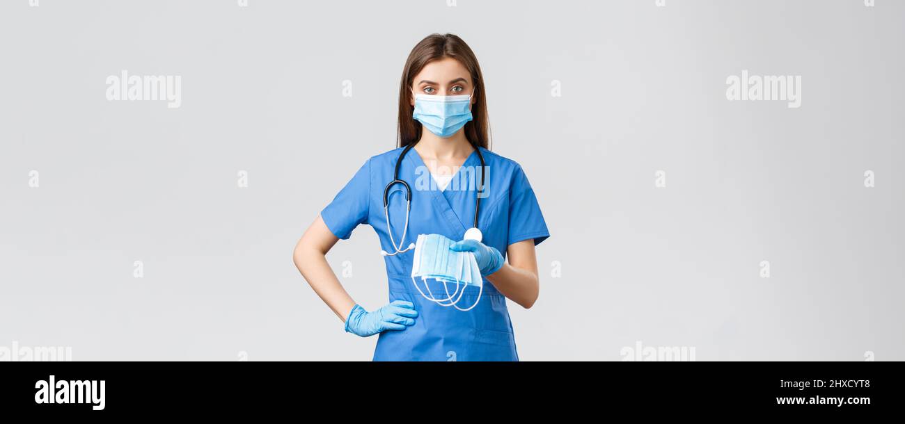 Covid-19, preventing virus, health, healthcare workers and quarantine ...