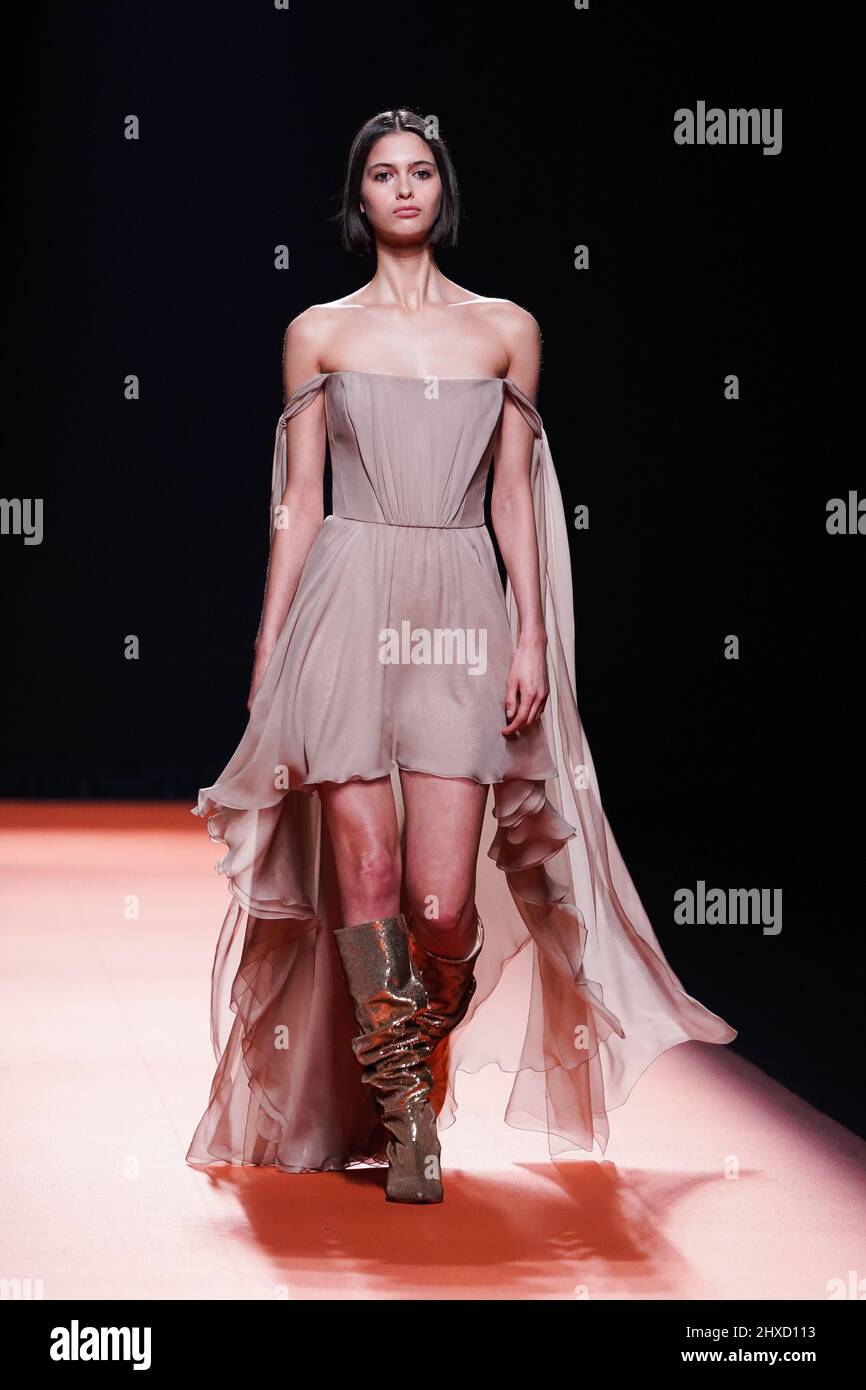 Madrid, Spain. 11th Mar, 2022. A model walks the runway at the Teresa ...