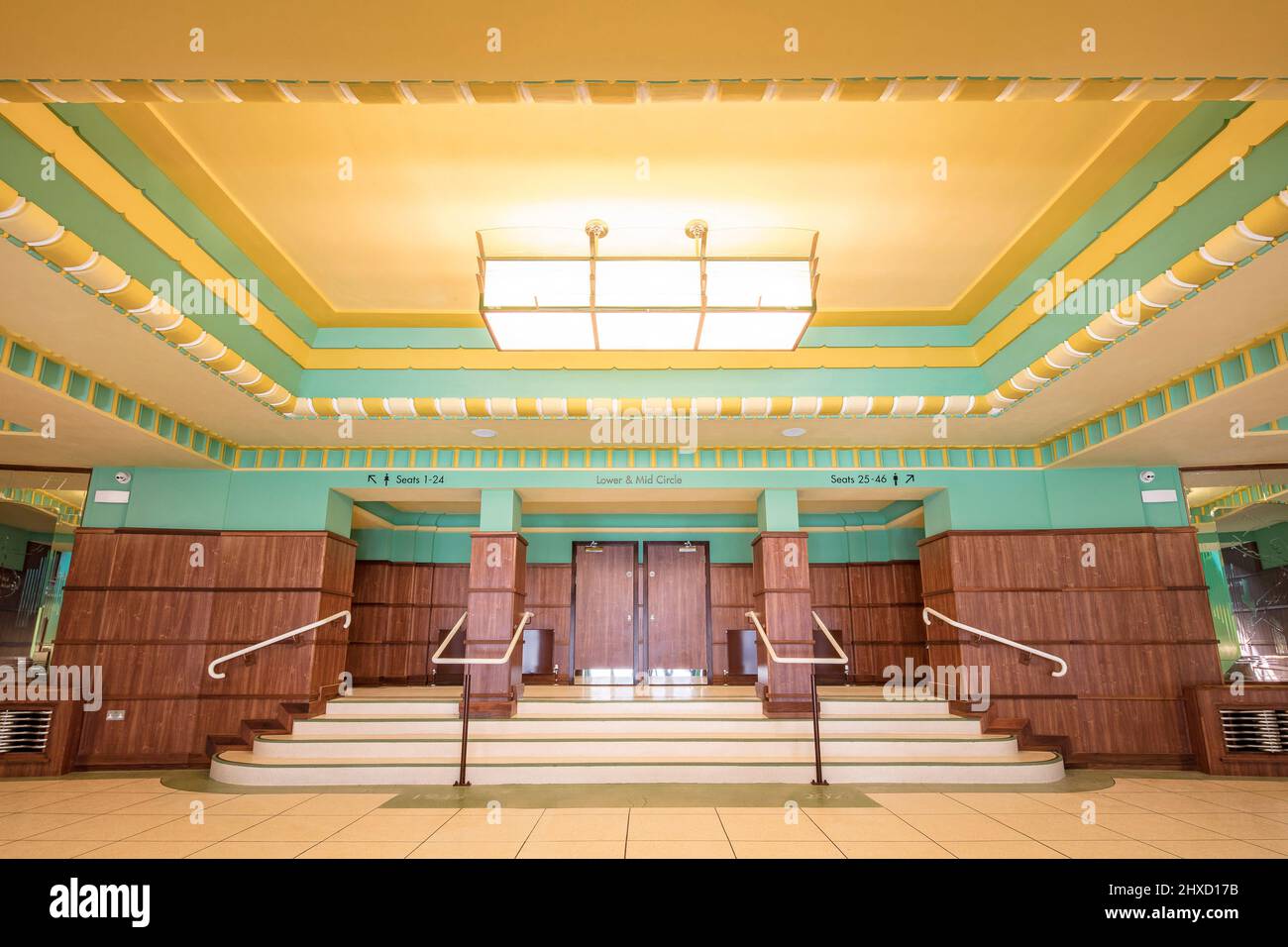 Elevational view of the entrance foyer. Stockton Globe, Stockton-on ...
