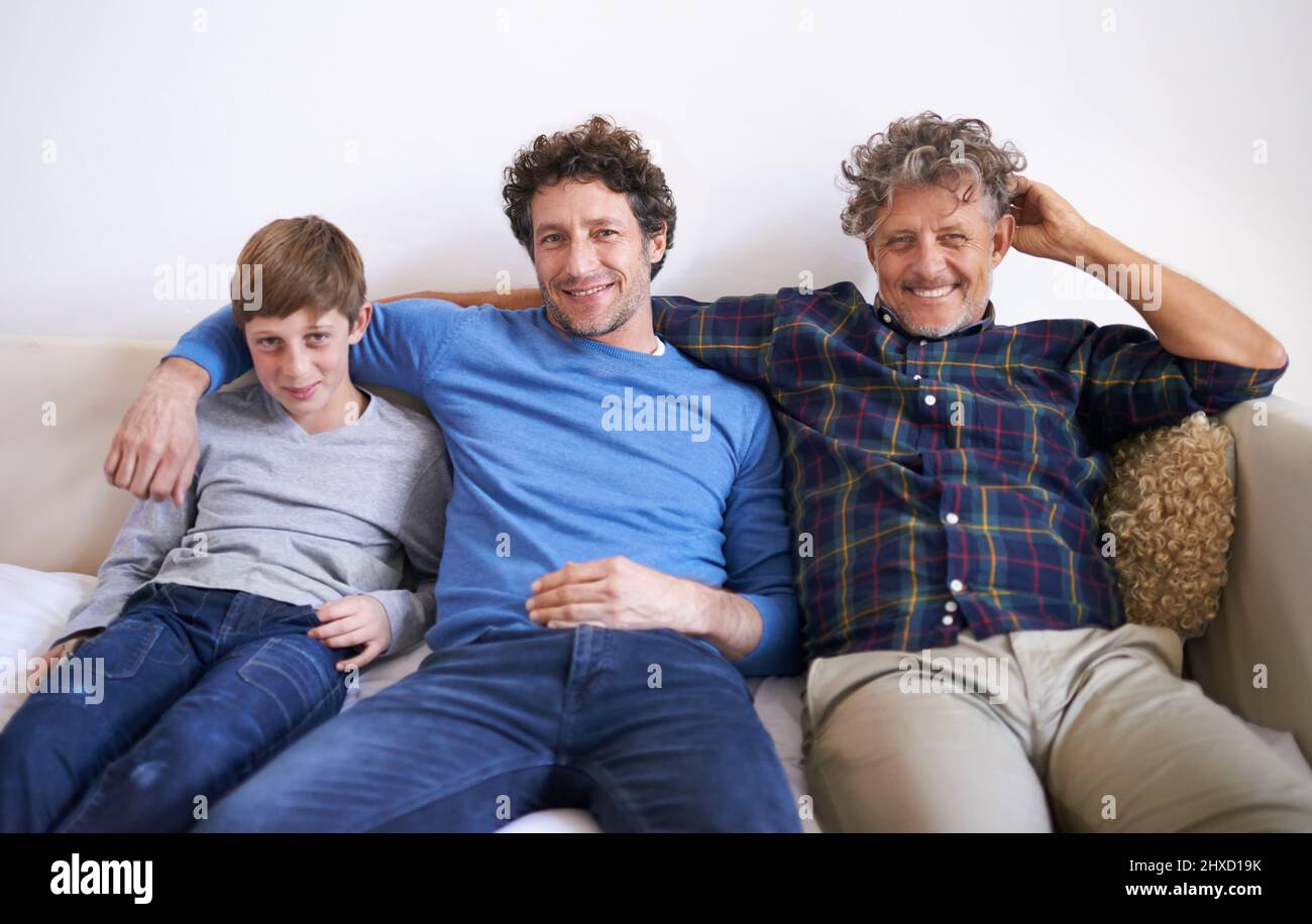 Three generations of men hi-res stock photography and images - Alamy