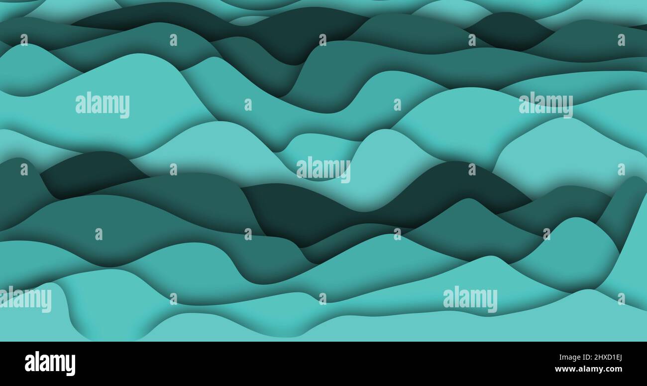 Image of background with moving green waves Stock Photo - Alamy