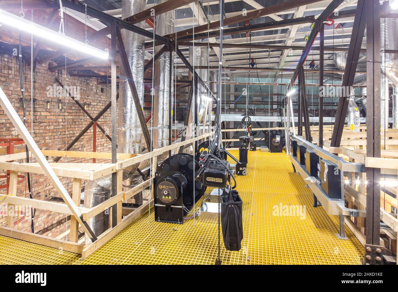 Mechanical and engineering services in the roof void. Stockton Globe ...