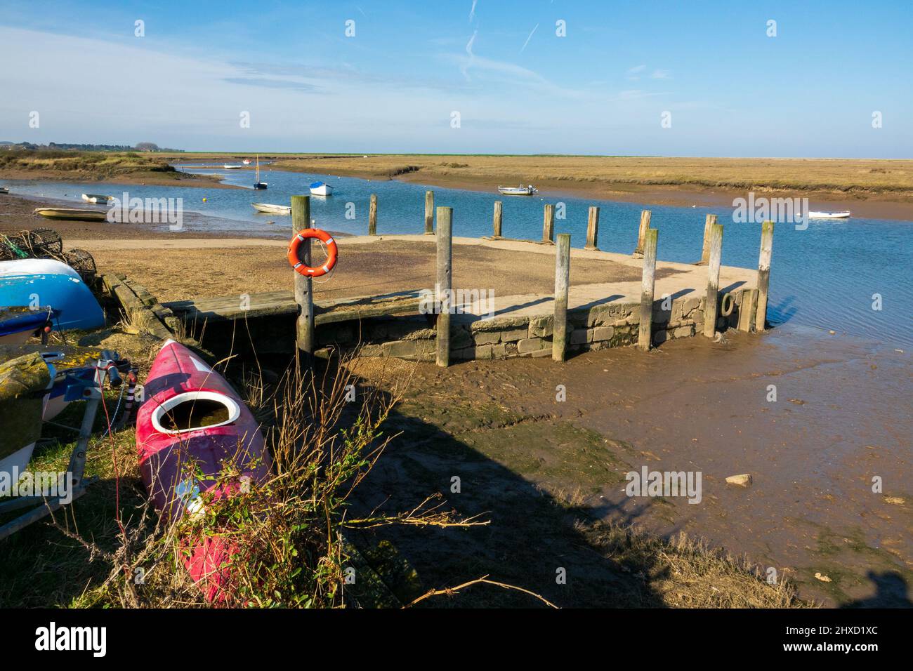 Burnham Overy Staithe, North Norfolk Stock Photo - Alamy