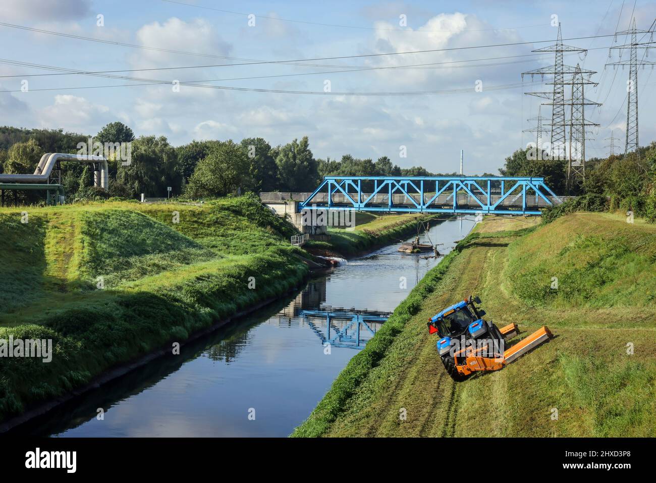 Essen, North Rhine-Westphalia, Germany - The Emscher River has been ...