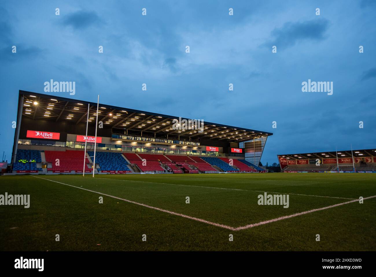 General view inside The AJ Bell Stadium ahead of this evening’s game ...