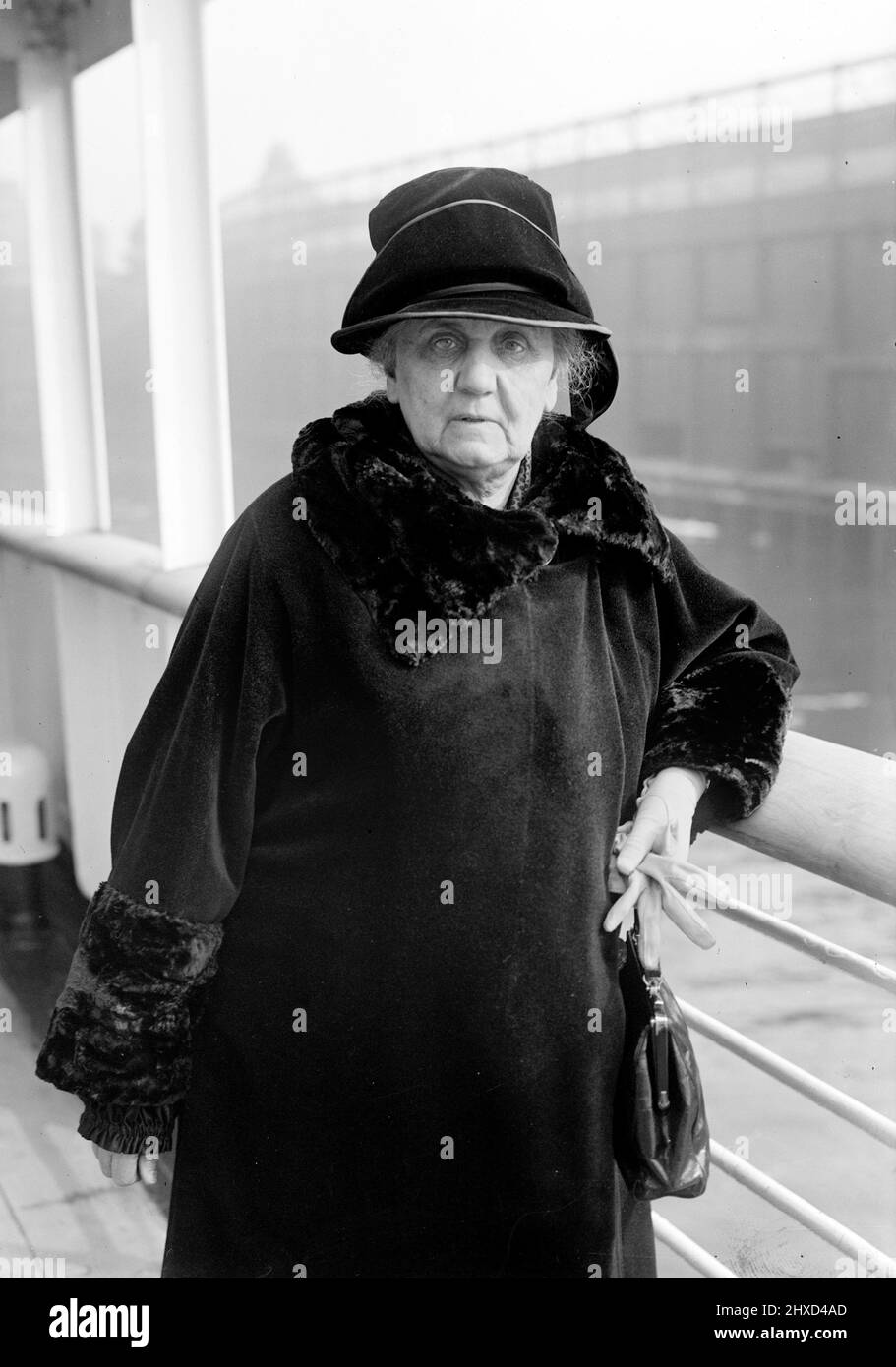 Portrait of the American social reformer and activist, Jane Addams ...