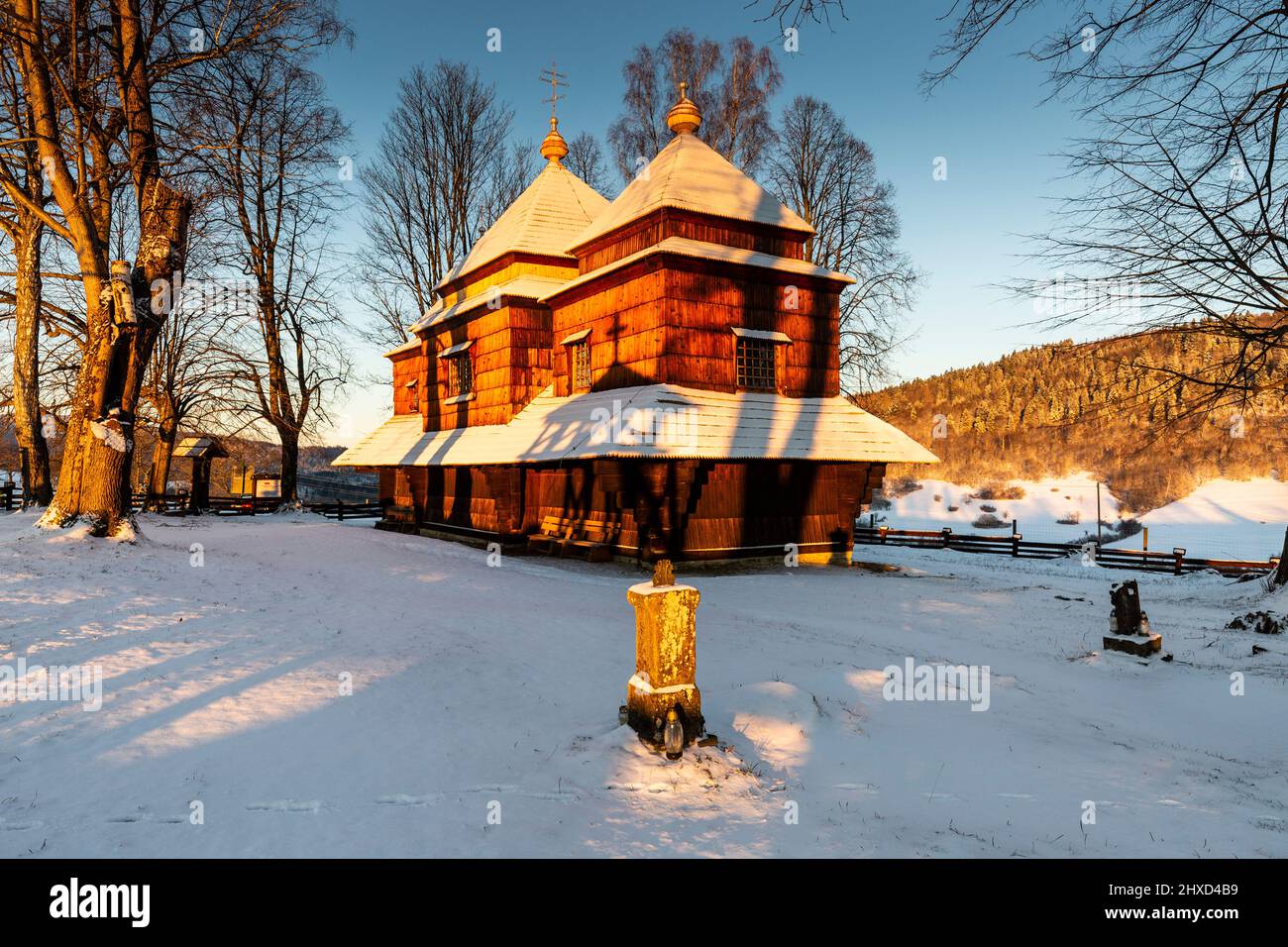 Europe, Poland, Podkarpackie Voivodeship, Wooden Architecture Route, St ...
