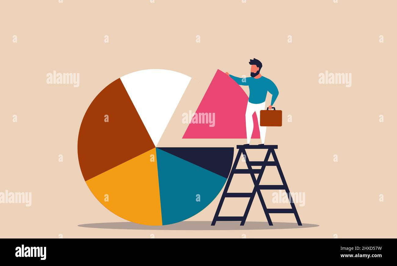Invest asset and diversify money chart. Investor plan and crisis ...