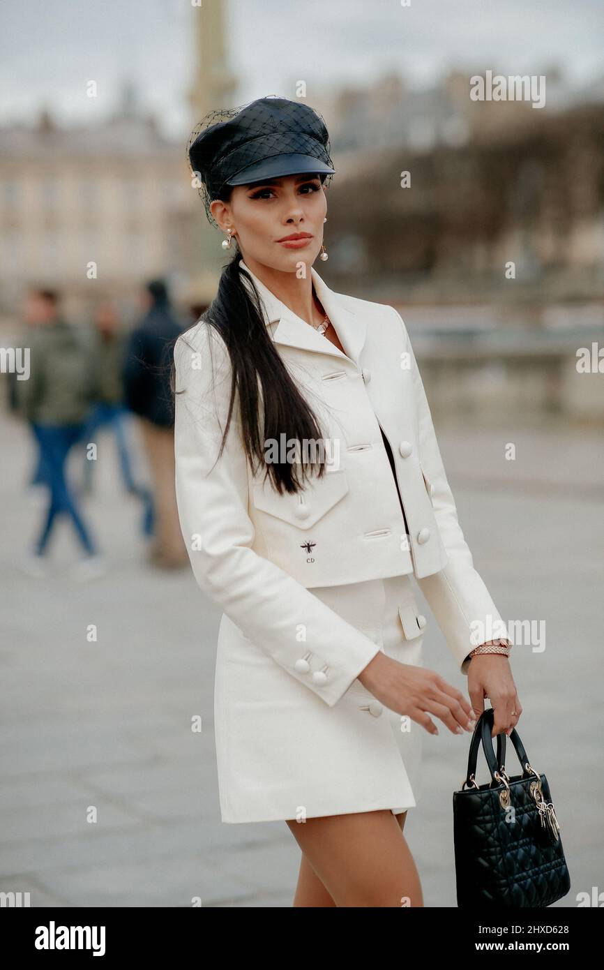 Street style, arriving at Dior Fall-Winter 2022-2023 show, held at ...
