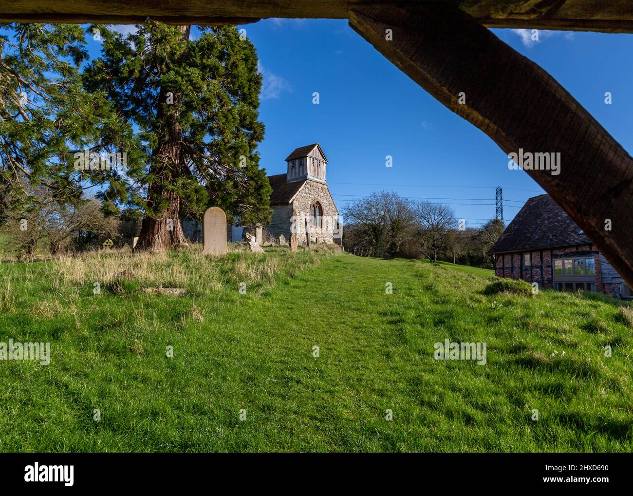 Holy Trinity Church, Morton Bagot, Warwickshire, England Stock Photo ...