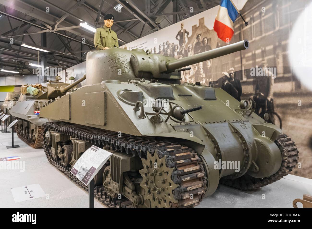 England, Dorset, Bovington Camp, The Tank Museum, Display of Tanks ...