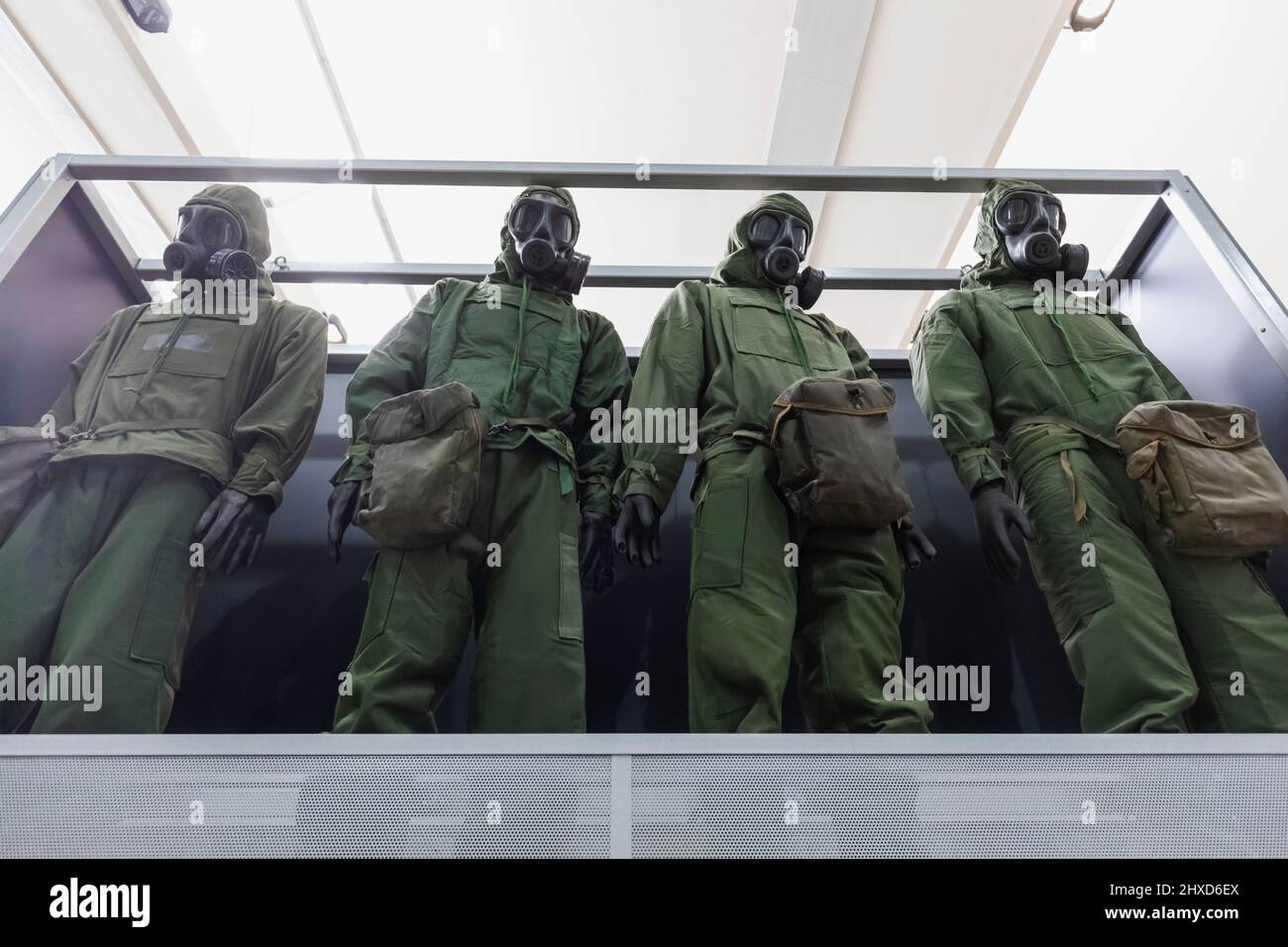 England, Dorset, Bovington Camp, The Tank Museum, Exhibit of Protection ...