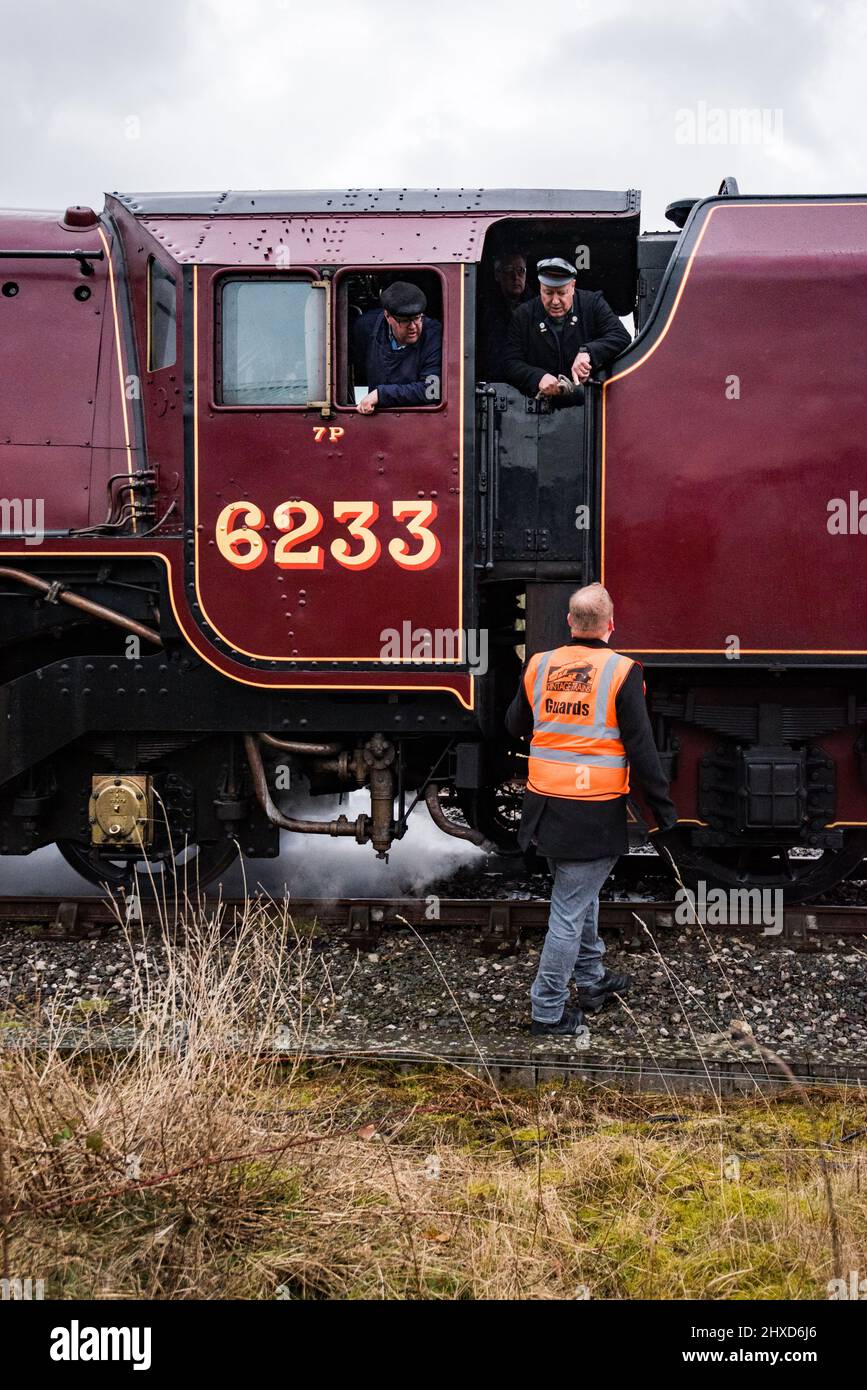 Fri 11th Mar 2022 Light Engine Movement Duchess of Sutherland Tyseley ...