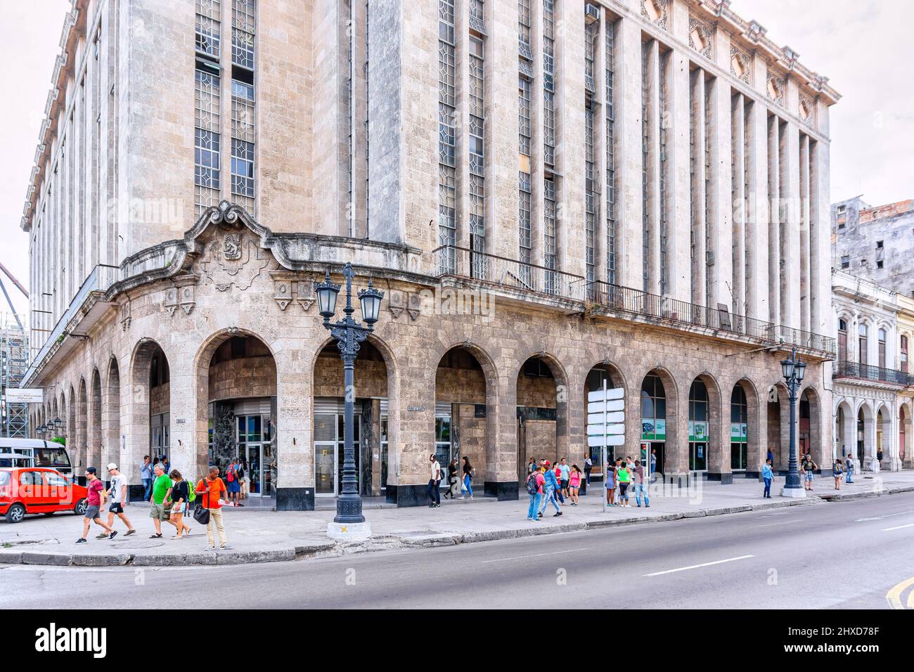 Stone facade in building architecture, Havana, Cuba, March 2017 Stock ...