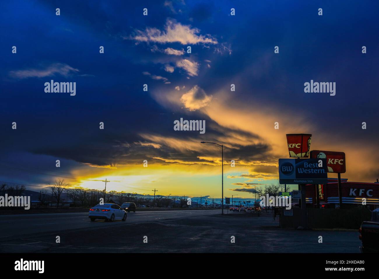 Alamosa in the San luis Valley, Colorado Stock Photo - Alamy