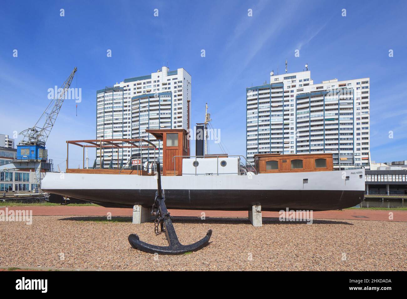 German maritime museum with museum ships in the museum harbor hi-res ...