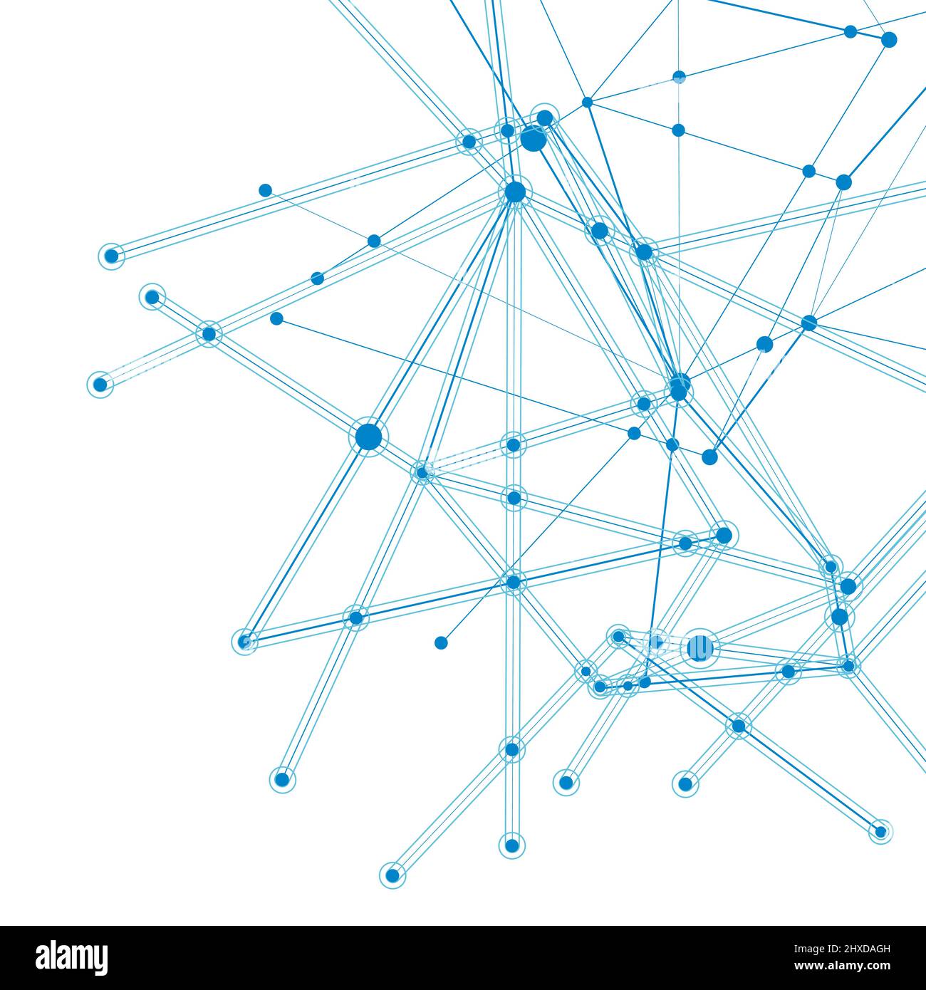 Vector illustration design and connecting dots and lines. Geometric ...