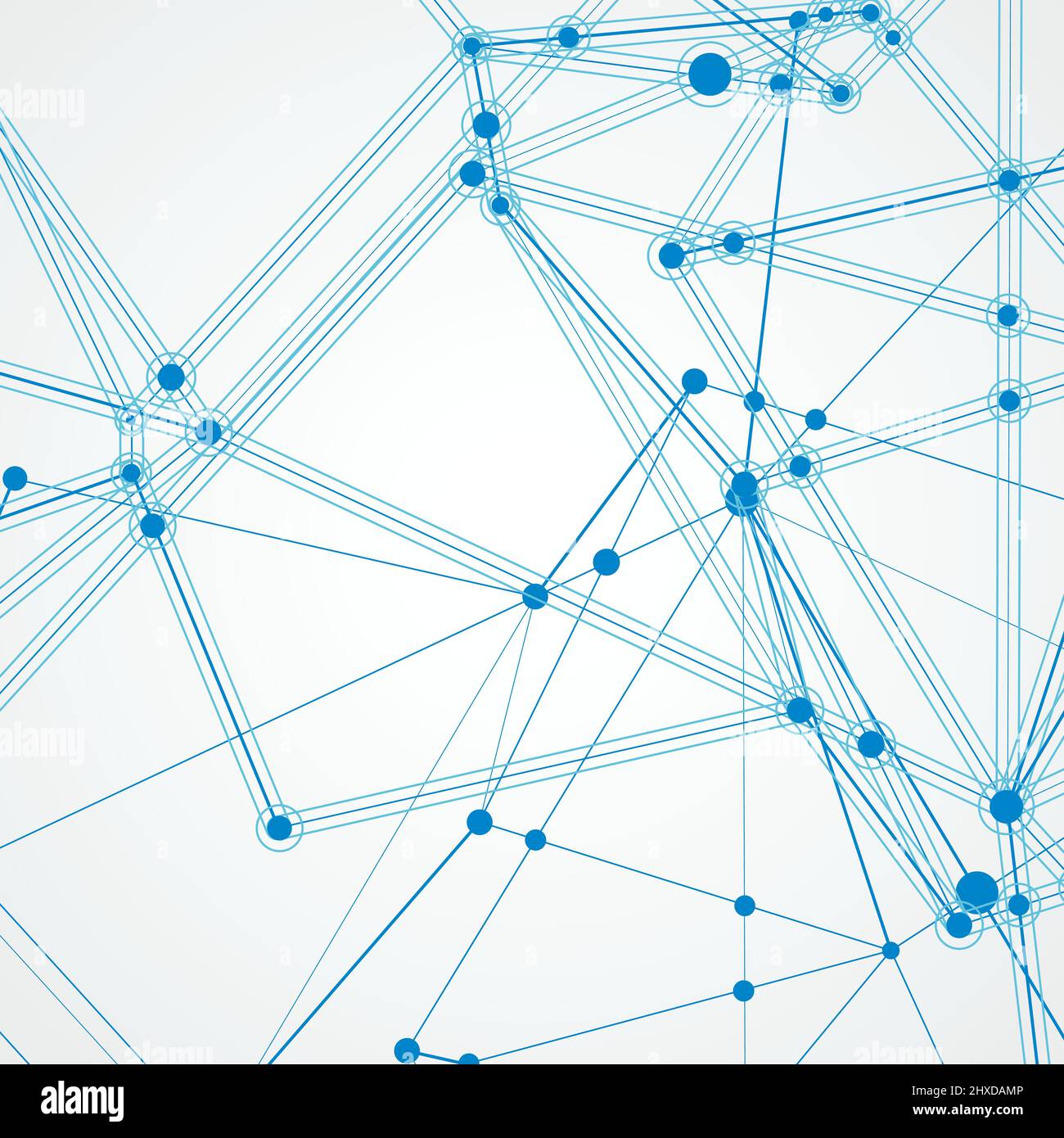 Vector illustration design and connecting dots and lines. Geometric ...