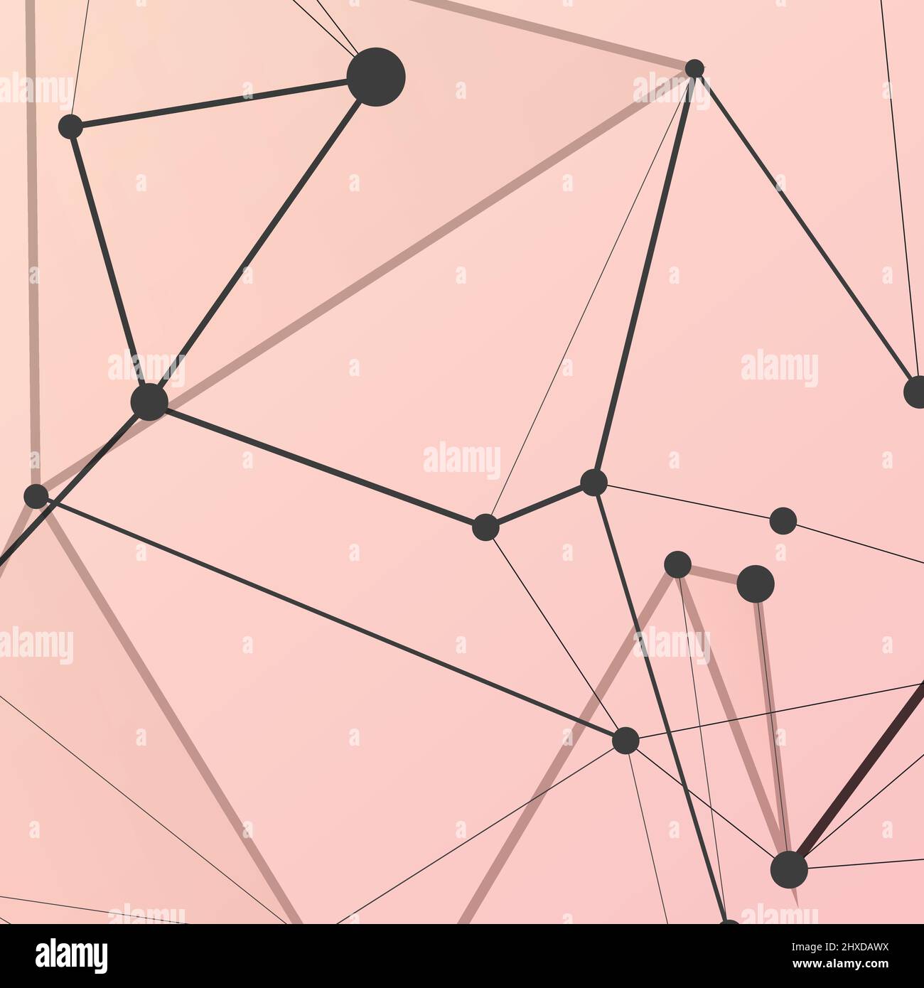 Abstract science technology vector background with connection polygonal structure Stock Vector ...