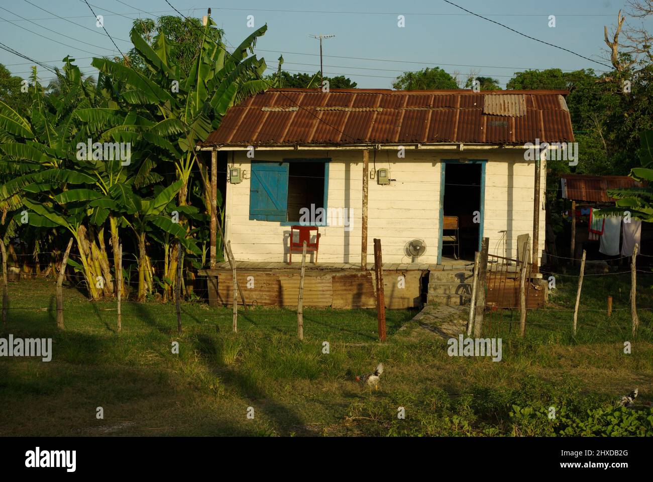 Punta Alegre, Chambas, Cuba, July 31, 2009, typical Cuban village ...