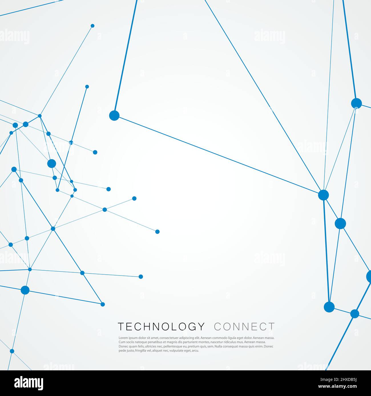 Line art connect dots or collection on white background. Abstract ...