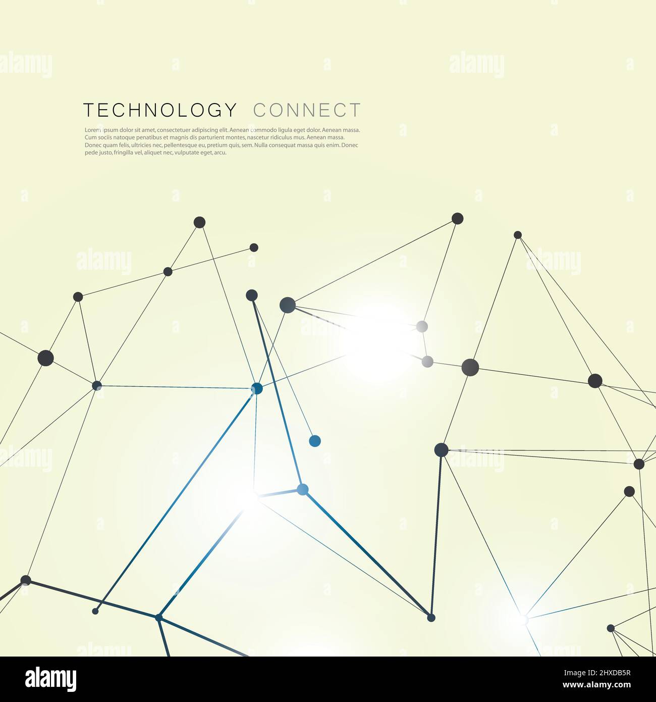 Vector abstract technology molecular structures and geometric graphic ...