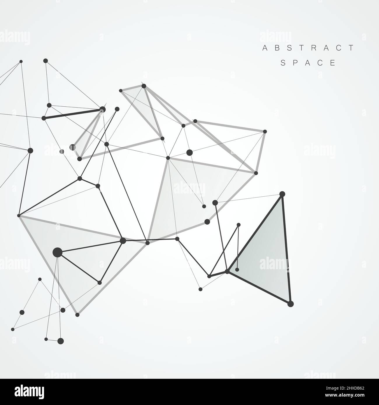 Network connection lines and dots for poster, cover and presentation ...
