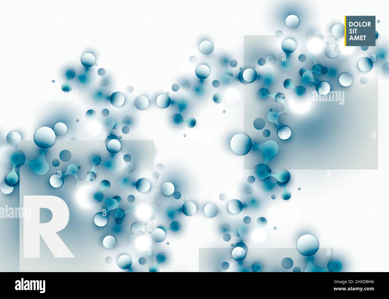 Abstract connection science and technology background with dots and ...