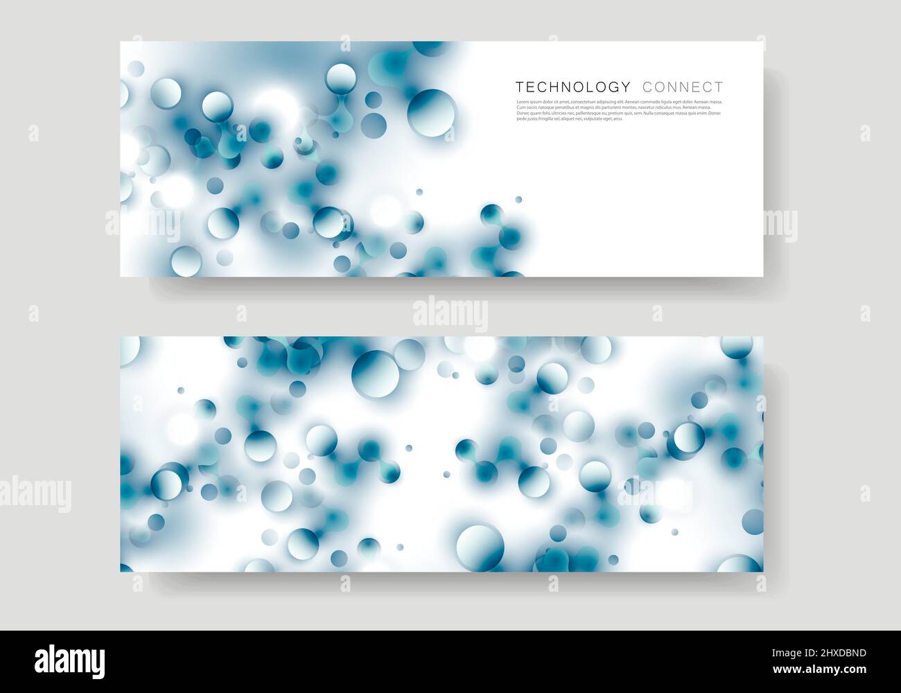 Abstract connection science and technology background with dots and ...