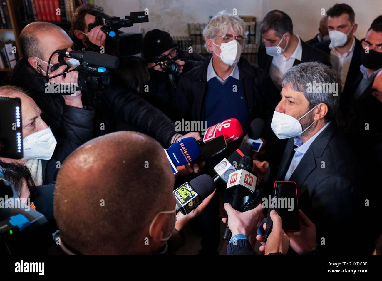 The President of the Chamber of Deputies Roberto Fico meets the ...